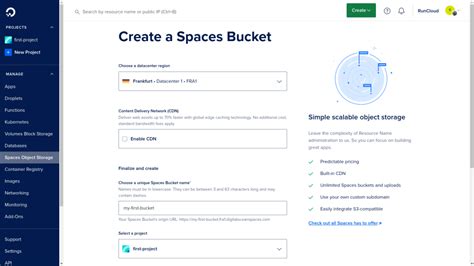 how to back up web applications to digitalocean spaces runcloud docs