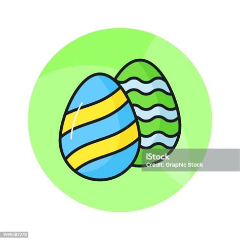 트렌디 한 스타일로 장식 달걀의 아름답게 디자인 된 아이콘 사용하기 쉬운 벡터 0명에 대한 스톡 벡터 아트 및 기타 이미지