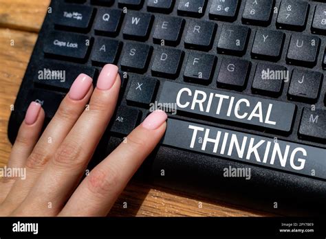 Conceptual Caption Critical Thinking Business Concept Sequence Of Stages Of A Project Requiring