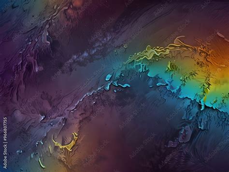 Ilustración De Stock Display A Detailed Temperature Map Of Plutos