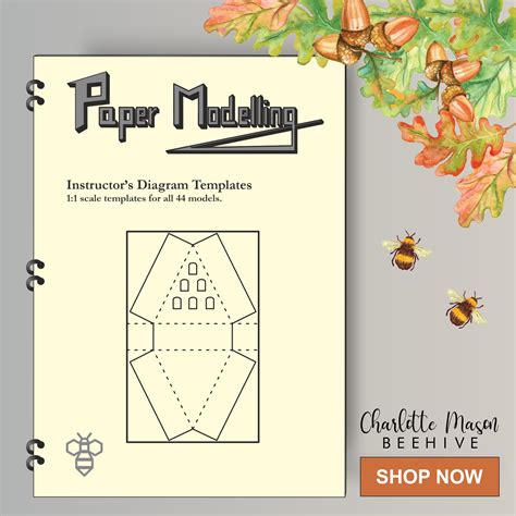 instructor s diagram templates paper modelling by m swannell charlotte mason beehive