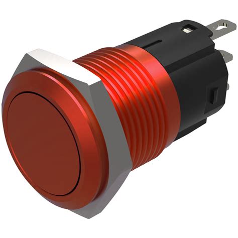 Eao 82 6751 2000 Pushbutton Maintained 22mm Red Flush No Led Solder Terminals Rapid Electronics