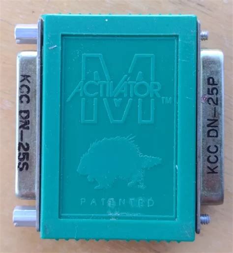 Dongle For Parallel Port Activator 25 Pin Pass Thru 1990s Vintage