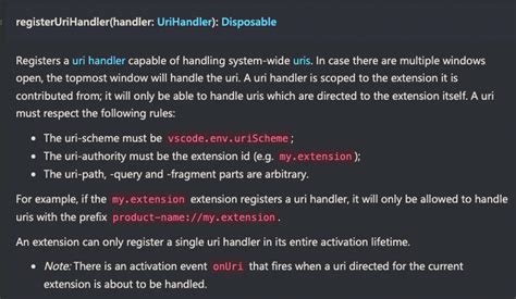 Urihandler Doesnt Work As Expected With Link Provider · Issue 165675 · Microsoftvscode · Github