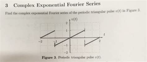 Solved 3 Complex Exponential Fourier Series Find The Complex