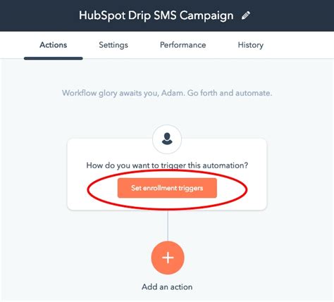 hubspot bulk sms messaging workflows sakari
