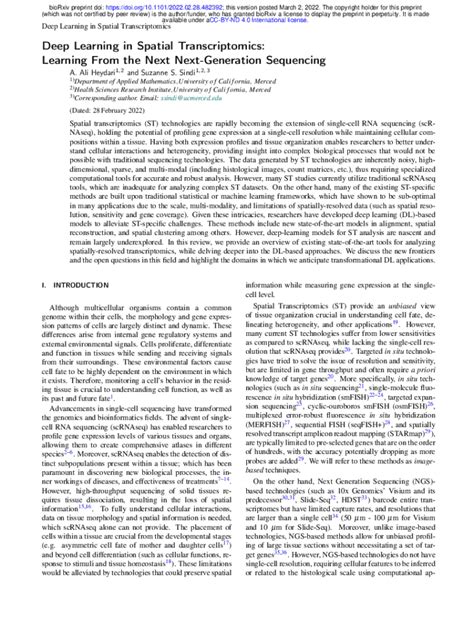 Fillable Online Deep Learning In Spatial Transcriptomics Learning From The Next Fax Email