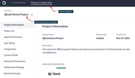 Project Configuration In Accelq Accelq
