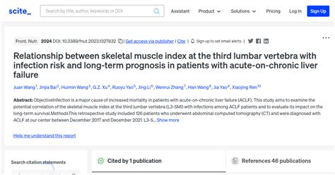 Relationship Between Skeletal Muscle Index At The Third Lumbar Vertebra With Infection Risk And