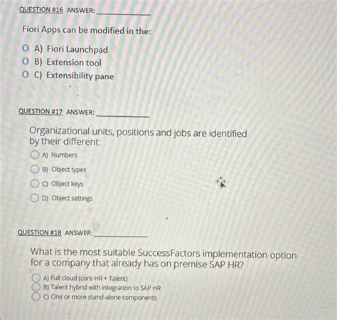 Solved Fiori Apps Can Be Modified In The A Fiori Launchpad Chegg Com