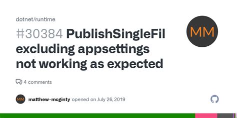 publishsinglefile excluding appsettings not working as expected · issue