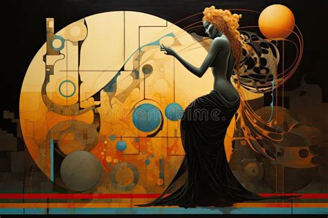 Symbolic Abstraction With Greek Mythology Stock Illustration