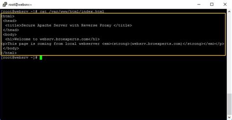Configure Reverse Proxy Apache On Rhel7centos7 Broexperts