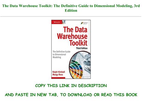B O O K The Data Warehouse Toolkit The Definitive Guide To Dimensional Modeling 3rd