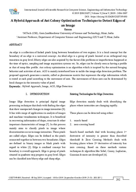 Pdf A Hybrid Approach Of Ant Colony Optimization Technique To Detect