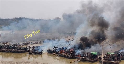 မင်းကင်းမြို့နယ်၊ ကဗျစ်ကျေးရွာအနီး ချင်းတွင်းမြစ်အတွင်း Pdf အကြမ်းဖက်သမားများ၏ တရားမဝင်ရွှေမျောမ