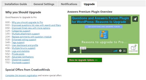 wordpress questions and answers cma getting started free version