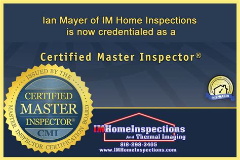 Certified Master Inspector Im Home Inspections