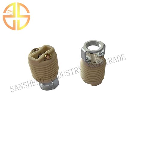 Ceramic G9 Lamp Socket With Metal Bracket Ceramic G9 Socket And Metal