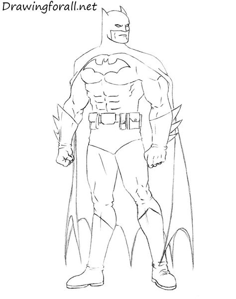 How To Draw Batman Step By Step Batman Drawing Body How To Draw
