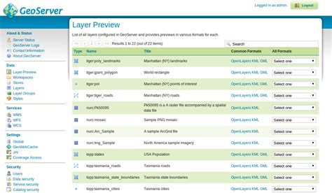 Geoserver Quickstart — Osgeolive 160 Documentation