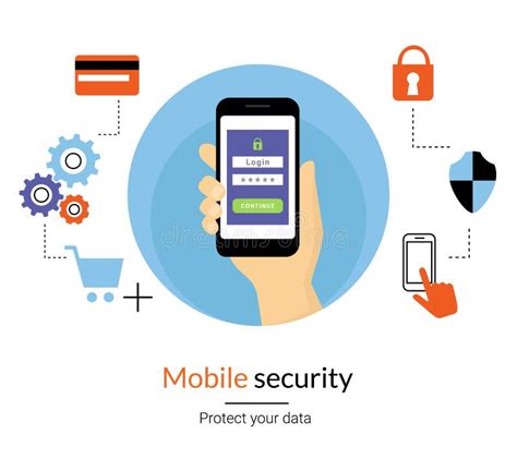 Mobile Website Authentication Concept Illustration Stock Vector Illustration Of Desktop