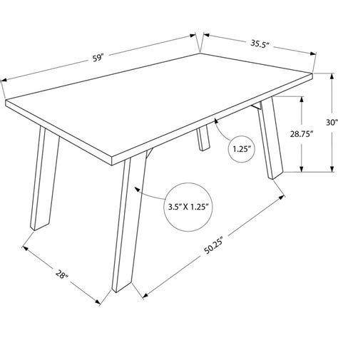 Martina Slanted Leg Dining Table Value City Furniture