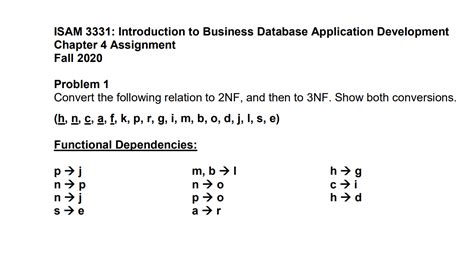 Solved Want 3nf Relations For The Above Eer Model In The