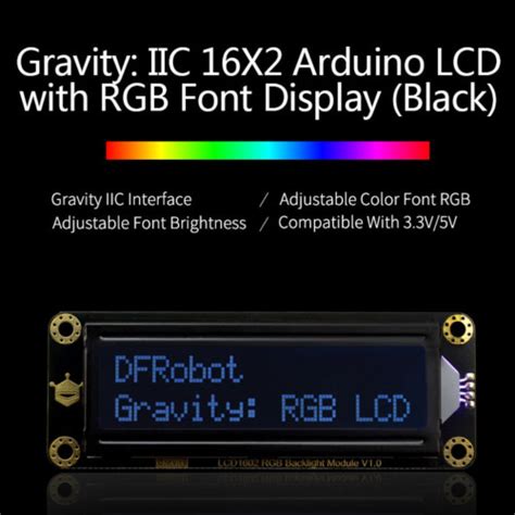 Gravity LCD Display X I C RGB Hintergrundbeleuchtung Bastelgarage Elektronik Online Shop