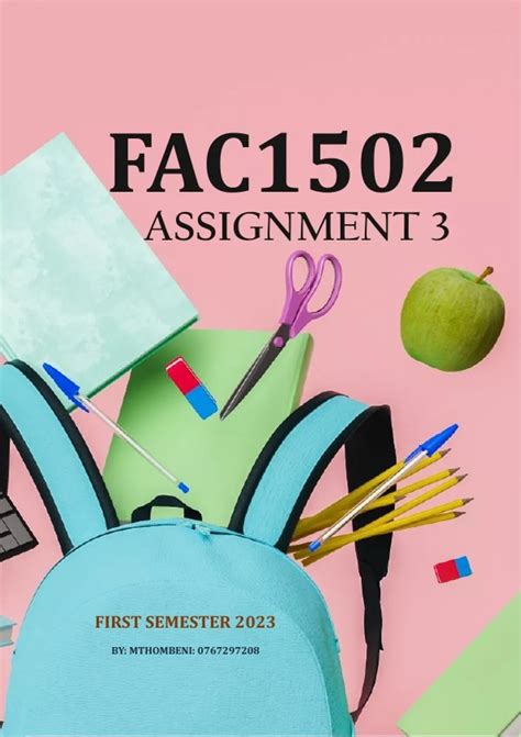 Fac1502 Assignment 3 Semester 1 2023 Fac1502 Financial Accounting
