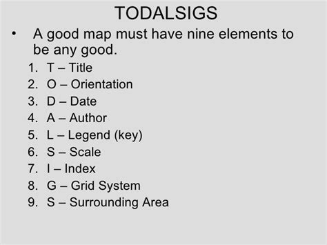 Map Essentials Todalsigs