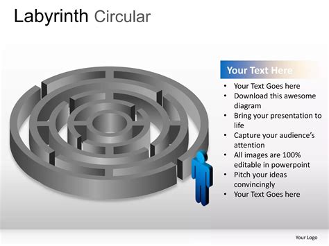 Labyrinth Circular Powerpoint Presentation Templates Pptx