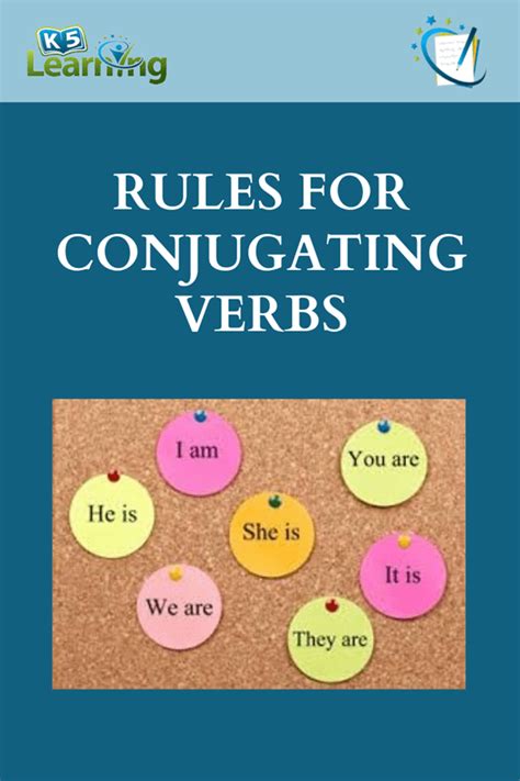 Rules For Conjugating Verbs K5 Learning