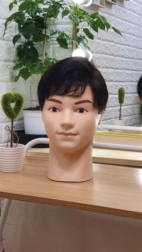 새상품 인모 남성 부분가발 남자 부분가발 세컨웨어 헬로마켓