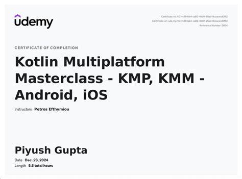piyush gupta on linkedin kotlin kmm crossplatform learning udemy