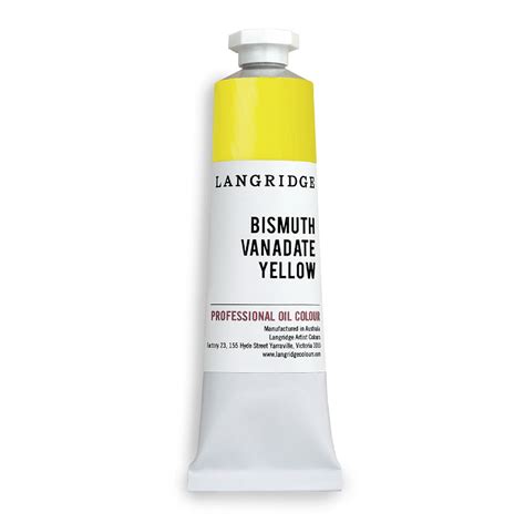 Langridge Bismuth Vanadate Yellow Oil Colour 40ml The Alchemist