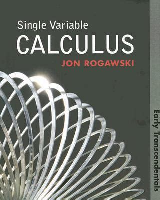 Single Variable Calculus St Edition Rent