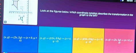 Solved 6 Look At The Figures Below Which Coordinate Notation