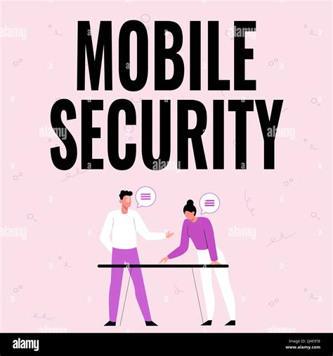 Inspiration Showing Sign Mobile Security Concept Meaning Protection Of