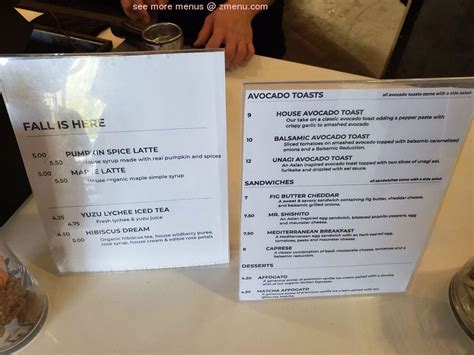 Menu At Aware Coffee And Tea Lounge Cafe Las Vegas