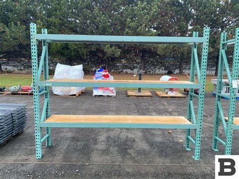 7 Single Section Pallet Racking Booker Auction Company