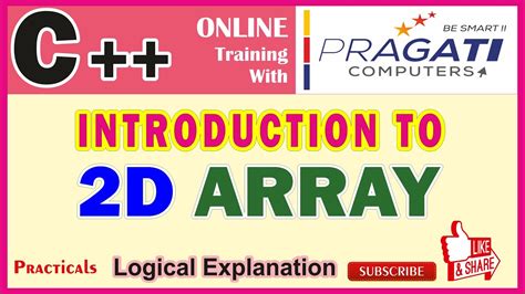 C Introduction To D Array What Is D Array YouTube