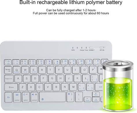 Ultra Slim Wireless Keyboard For Motorola Razr 2023 Edge 2023 Rechargeable Portable