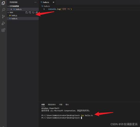 前端ts学习笔记 （安装ts并简单尝试）前端项目支持ts Csdn博客