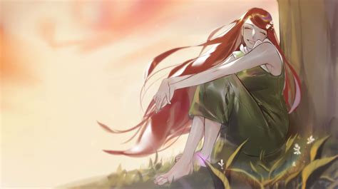 Download Kushina Uzumaki The Fierce Red Haired Nine Tailed Fox