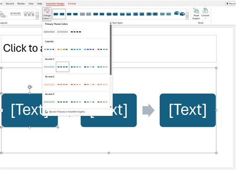 Inserting Process Smartart Diagrams In Powerpoint Jpl Training