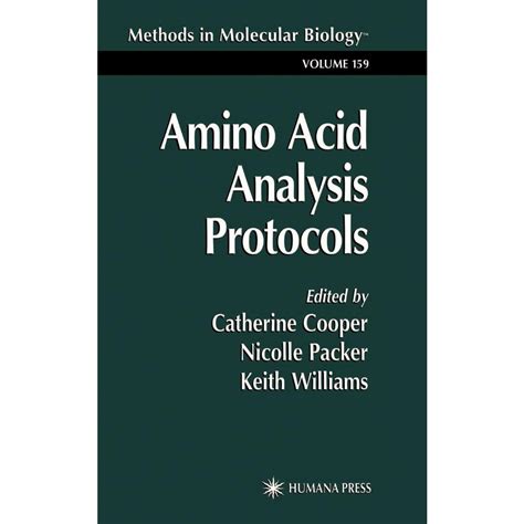 Amino Acid Analysis Protocols No Shoptime