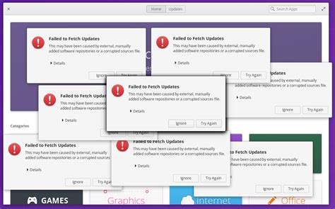 Error Dialogs Spawn Infinitely · Issue 650 · Elementaryappcenter · Github