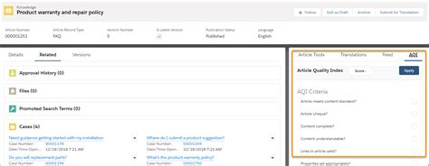 Optimize Article Search Quality Audits Salesforce Trailhead