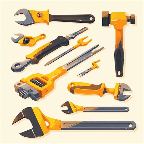 Tracing The Evolution Of Working Tools Premium Ai Generated Vector